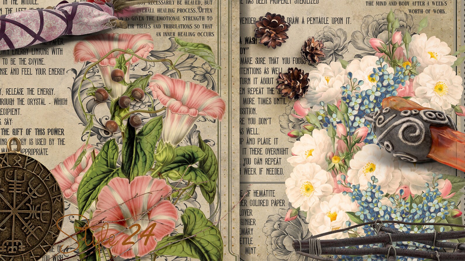 Printable Healing Spells Pages Book of Shadows Digital - Etsy