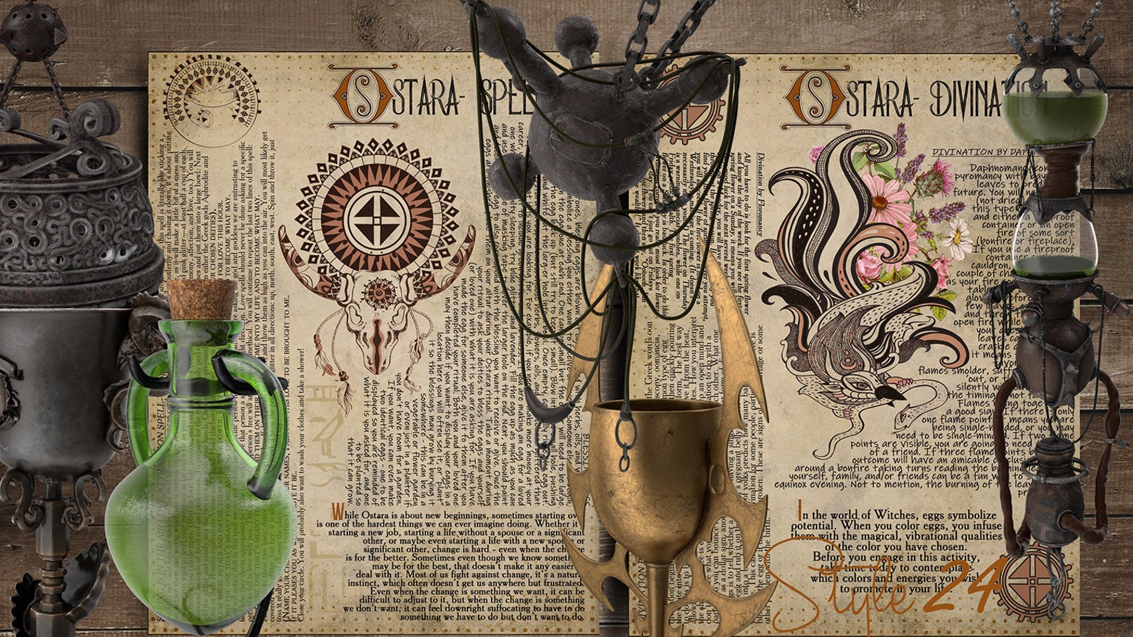 Ostara Wiccan Sabbat, Spring Equinox, Book of Shadows, Printable ...