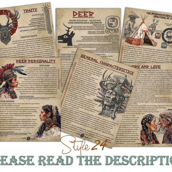 Aztec Zodiac Chart - Etsy