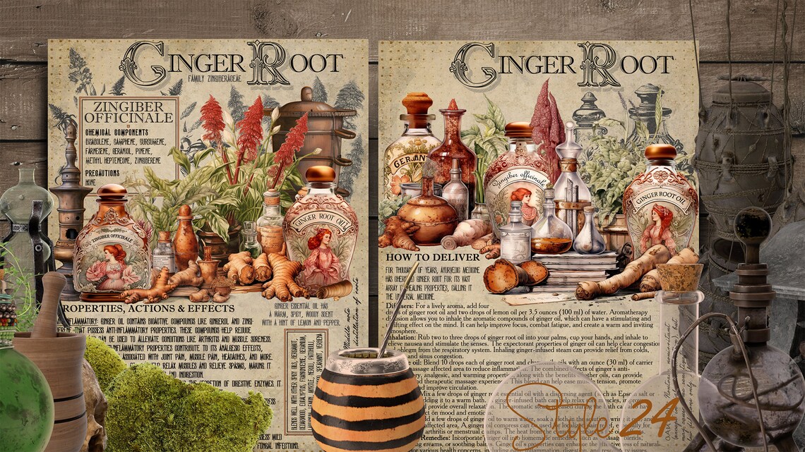Spicy Essential Oils No.2 Printable: Book of Shadows, Aromatherapy ...