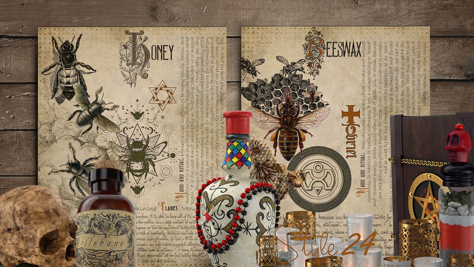 Magick Potions 4 Bees Witchcraft Printable Book of | Etsy