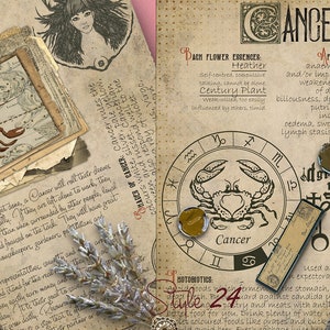 Cancer Astrological Sign Correspondences, Book of Shadows Printable 7 ...