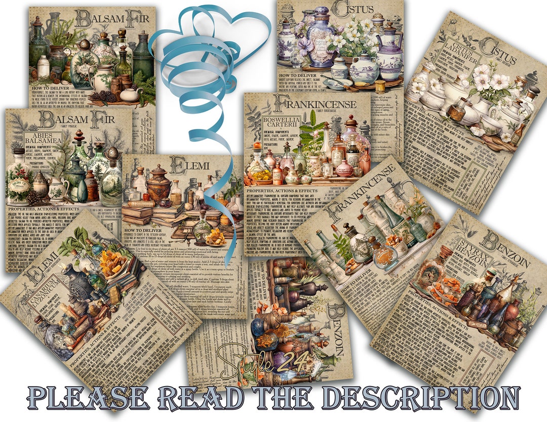 Resinous Essential Oils Guide No.1: Aromatherapy Printable Pages ...