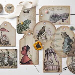 Printable Vintage Fairy Tale Gift Tags Gift Label Princess - Printable ...