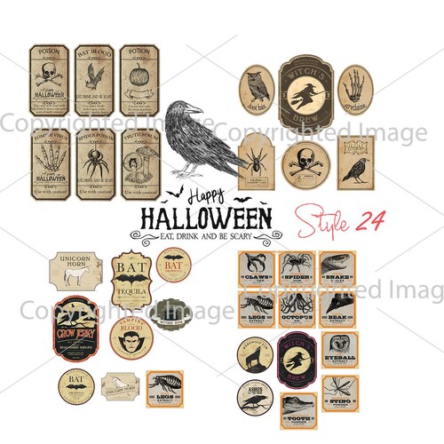 Potion Labels Apothecary Labels Vintage Potion Bottle - Etsy