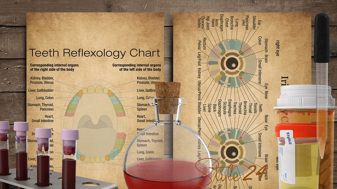 Bundle- Reflexology Charts, Printable Alternative Medicine Sheets ...