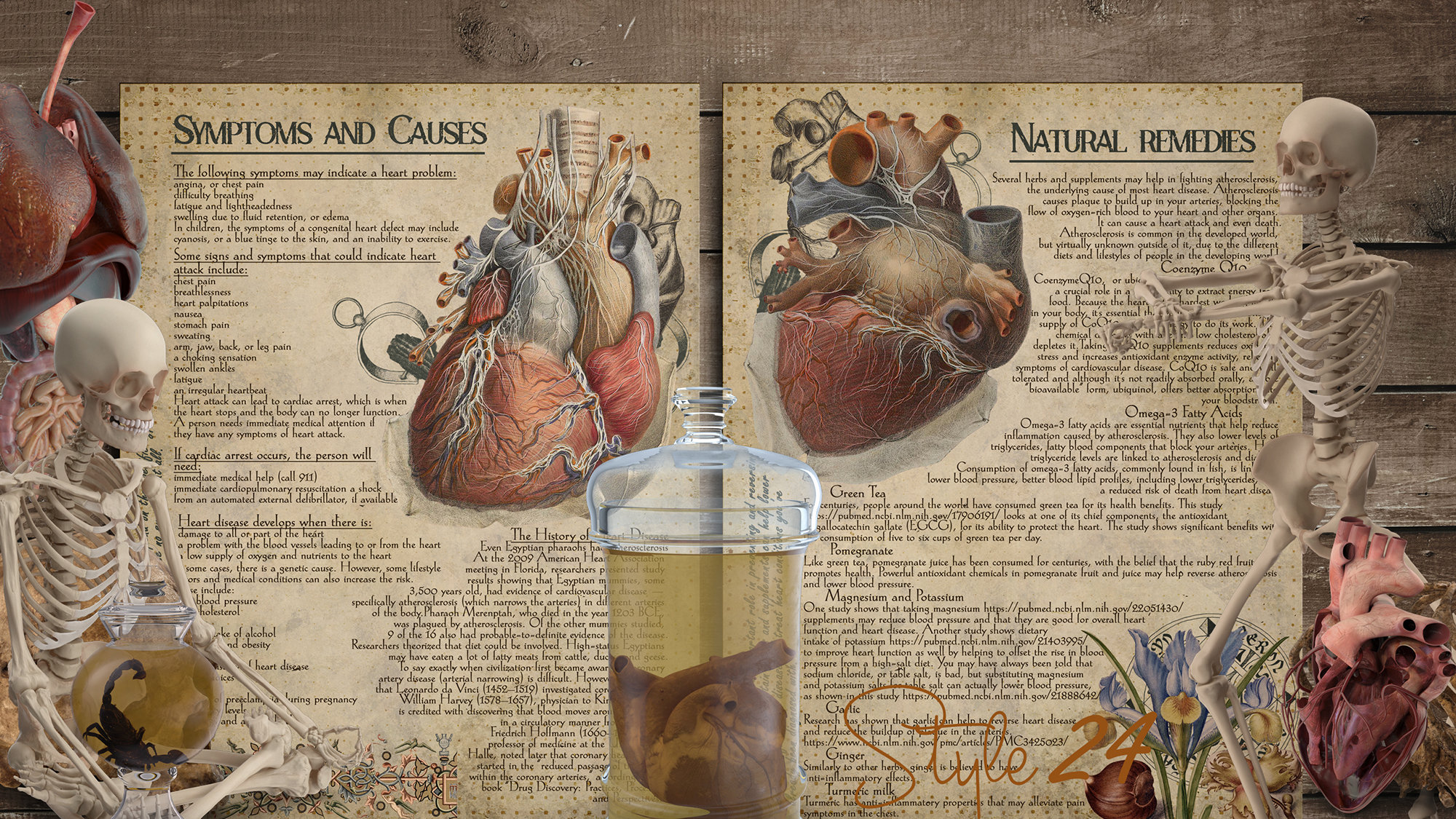 Heart Human Anatomy Printable Book of Shadows BOS Book - Etsy Australia