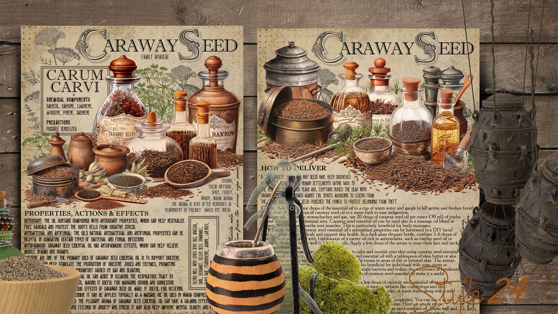 Spicy Essential Oils No.1 Printable: Botanical Magic Guide (digital ...