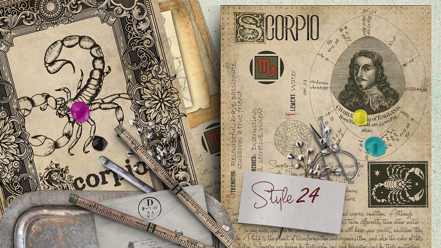 Scorpio Book of Shadows Printable Pages, Astrology Correspondences ...