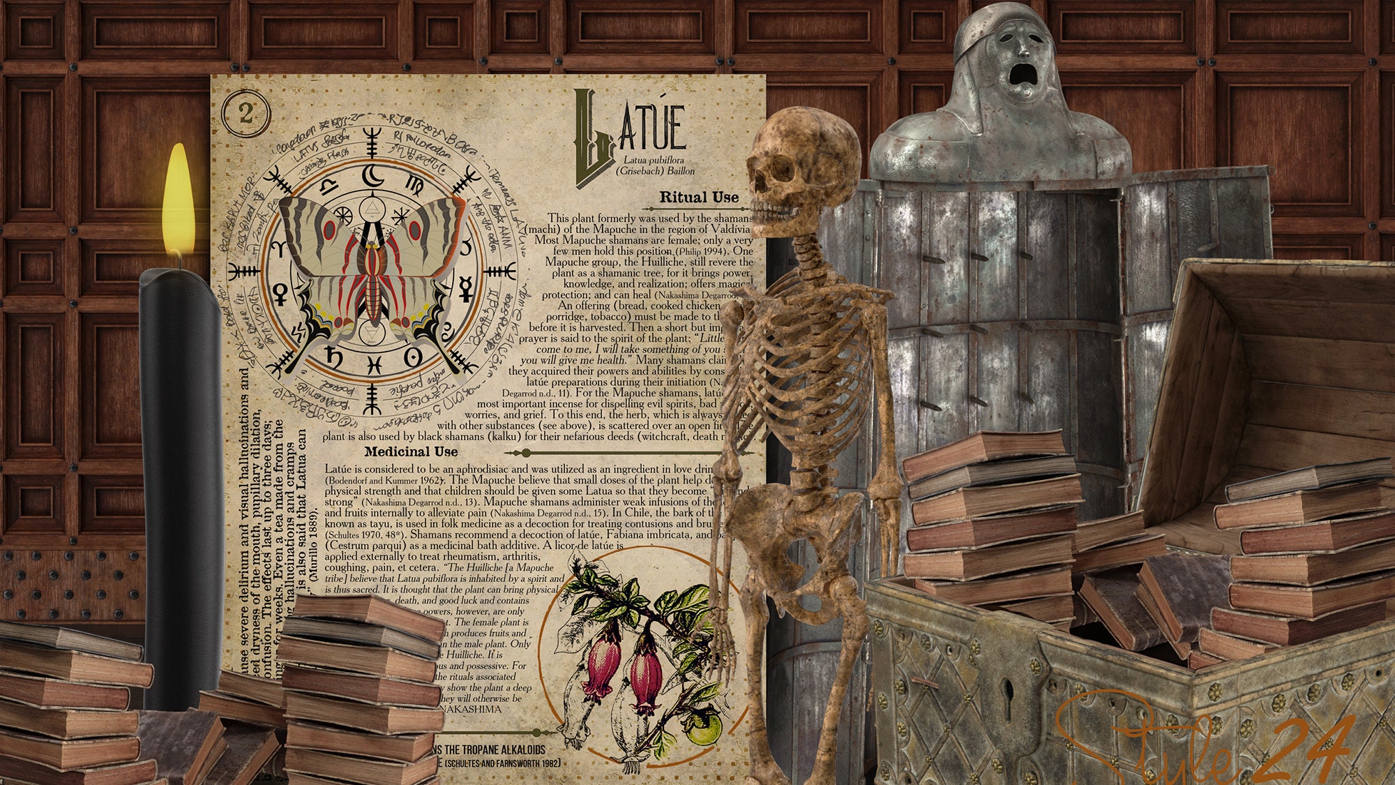 Ritual Poisonous Plants No.10 Book of Shadows Printable Pages (digital ...