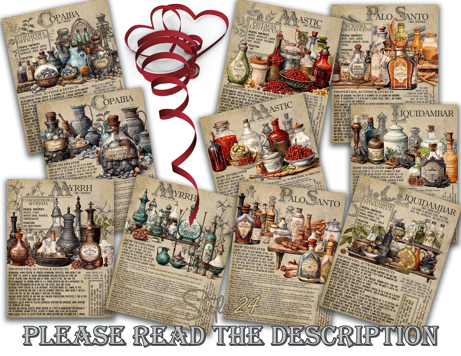 Resinous Essential Oils Guide No.2: Book of Shadows Printable (digital ...