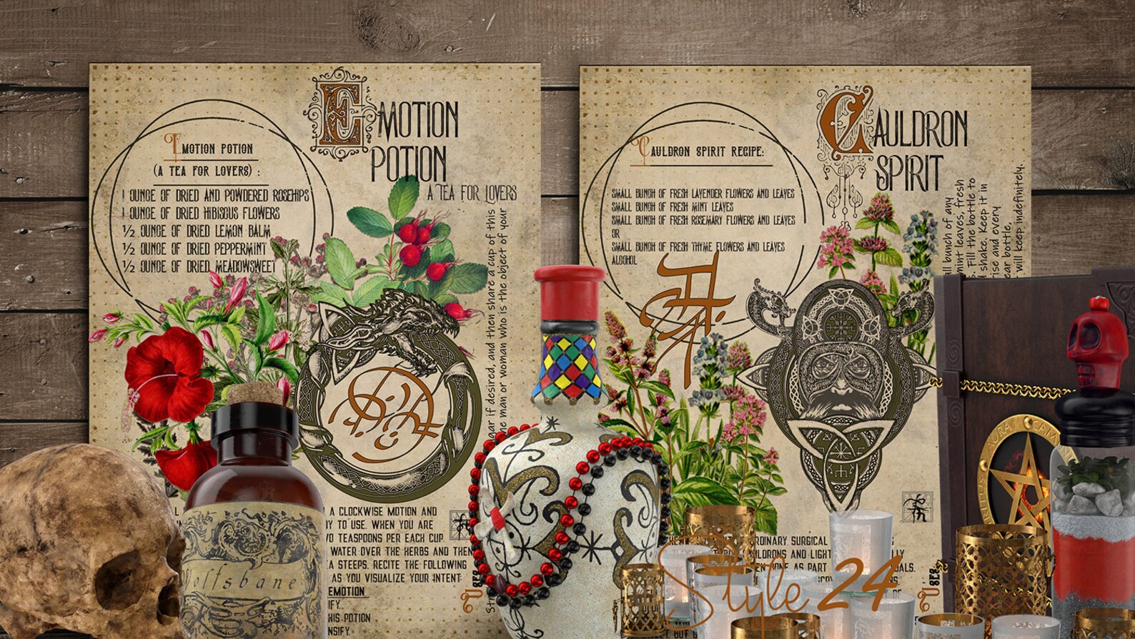 Magick Potions 3 Witchcraft Printable Book of Shadows | Etsy