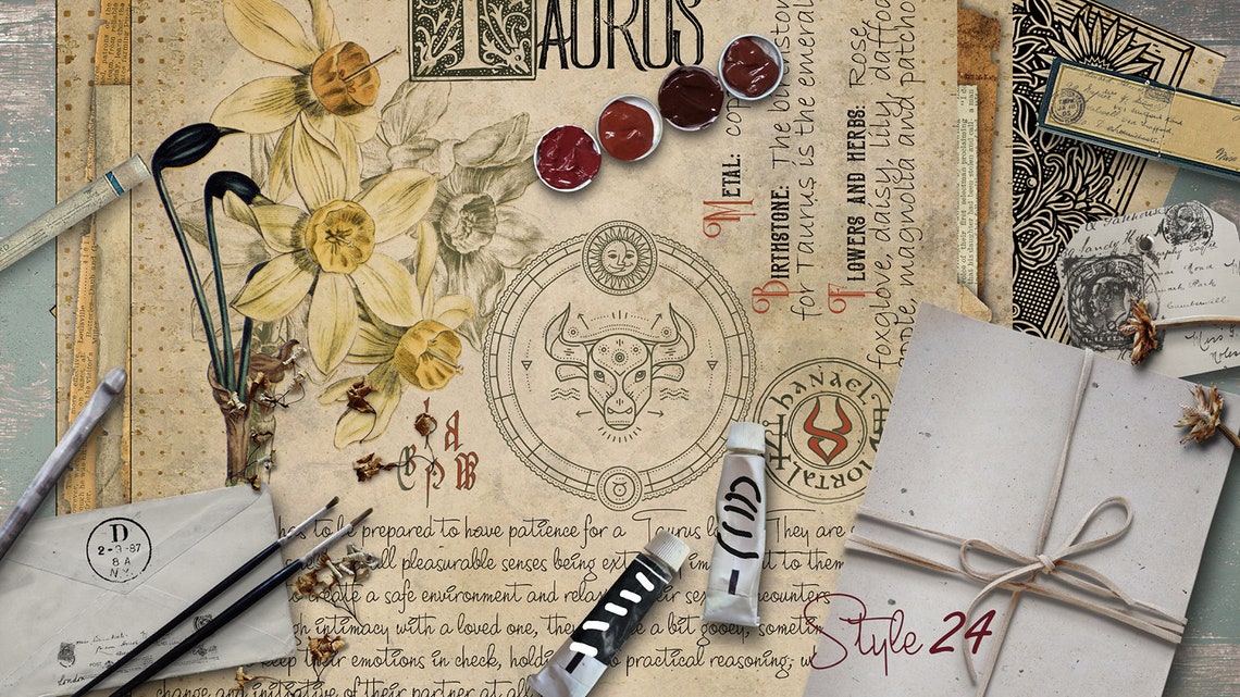 Taurus Astrological Sign Correspondences, Book of Shadows Printable ...