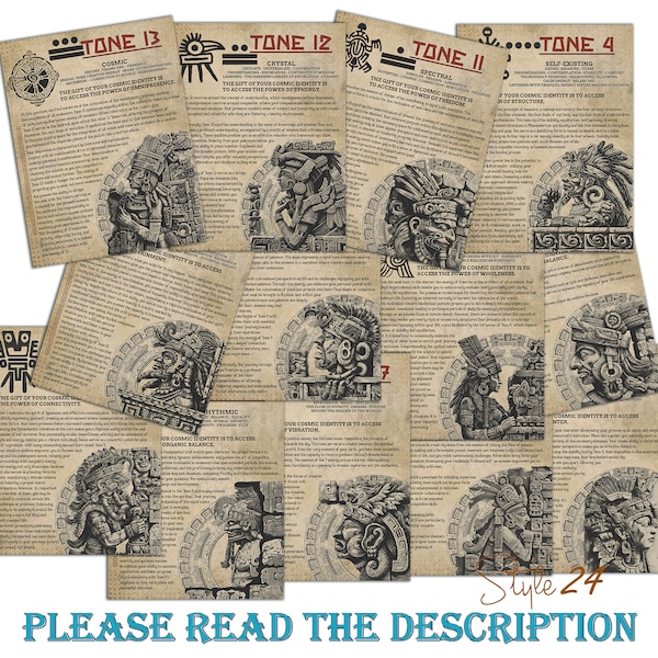 Aztec Zodiac Chart - Etsy