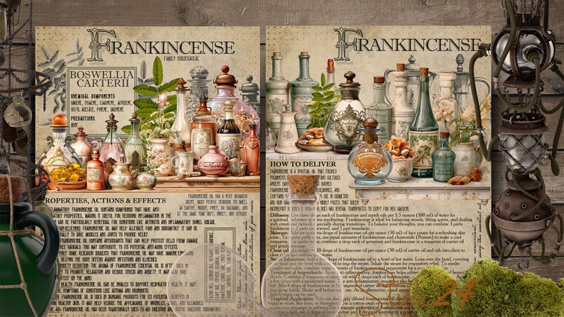 Resinous Essential Oils Guide No.1: Aromatherapy Printable Pages ...