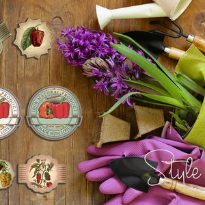 Printable Antique Garden Bundle, Capsicum Series, Garden Planner ...