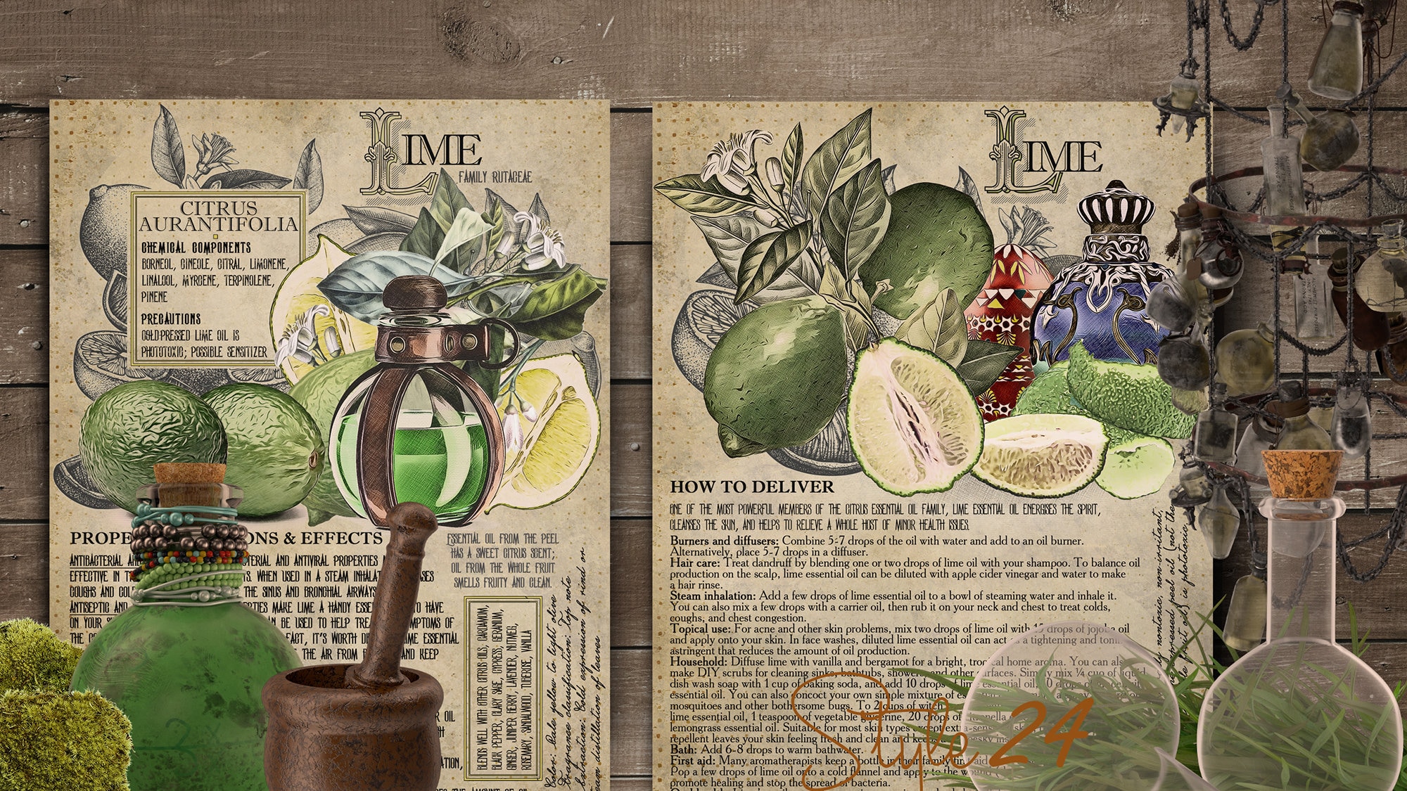 Citrus Essential Oils No.2 Guide: Aromatherapy Printable Pages (digital ...