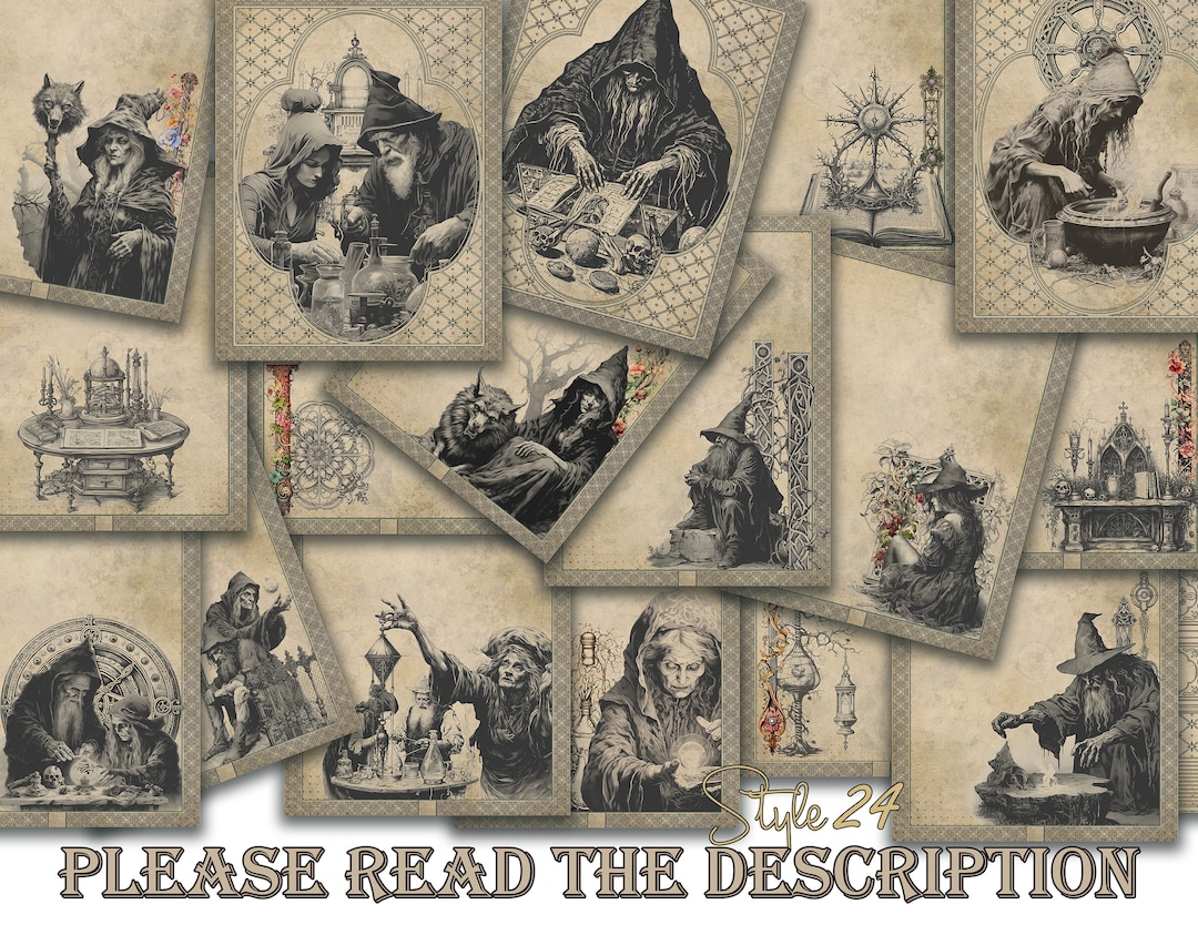 Printable Book of Shadows Pages: Blank Grimoire Starter Kit (digital ...