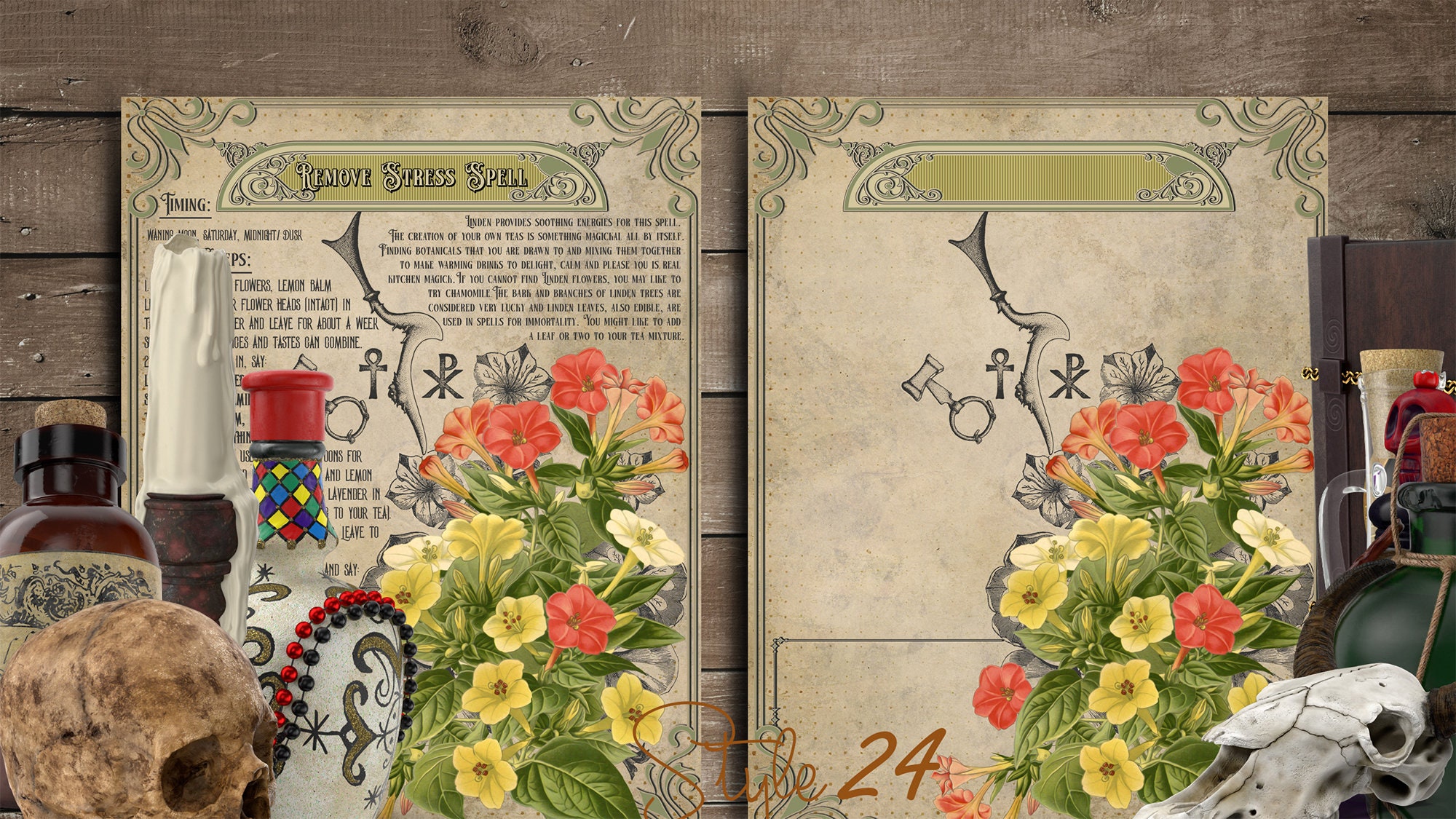 Printable Healing Spells Pages Book of Shadows Digital - Etsy