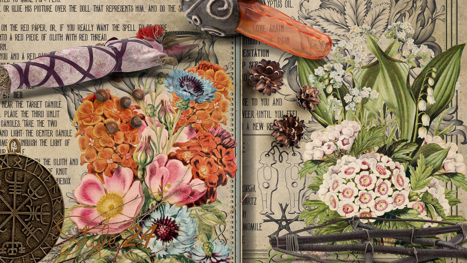 Printable Love Spells Pages Book of Shadows Digital - Etsy