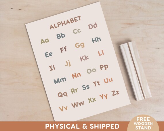 Alphabet Educational Poster Board for Kids Homeschool - Etsy