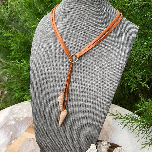 Leather Lariat - Etsy