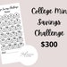 ABC Alphabet Savings Challenge Printable Instant Download Mini Savings ...