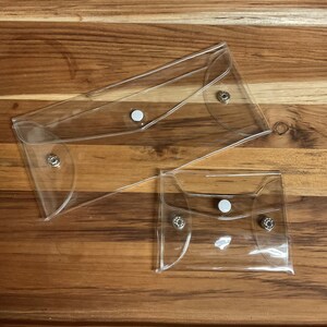 Clear | Transparent Snap Closure Cash Envelope | Cash Stuffing | Bank ...