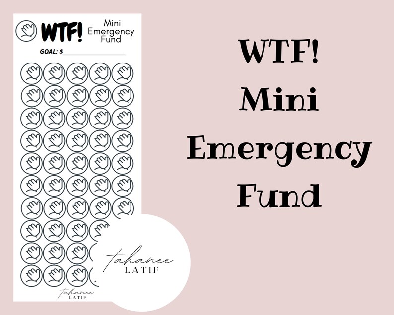 Mini Emergency Fund Tracker Printable Instant Download - Etsy