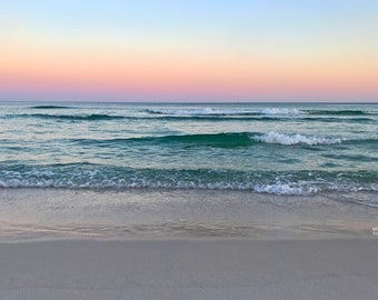 sunset beach seashore