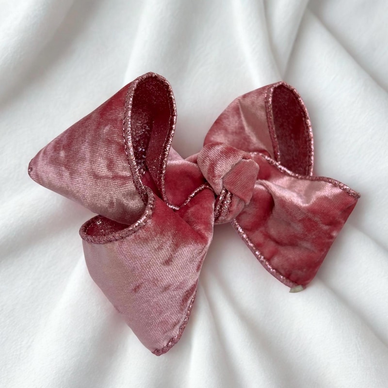 Velvet Pageant Bow - Etsy