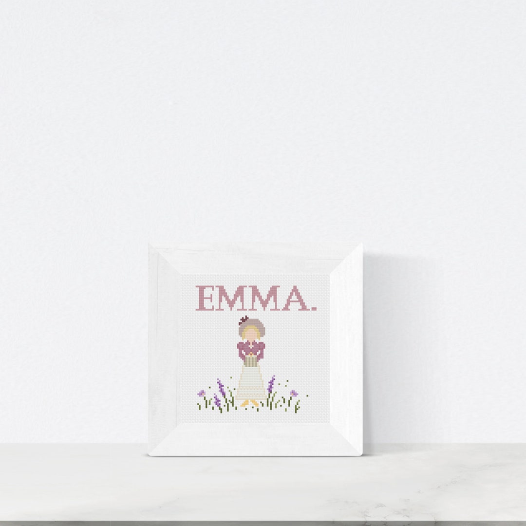 Jane Austen Emma Cross Stitch Pattern Emma Cross Stitch - Etsy