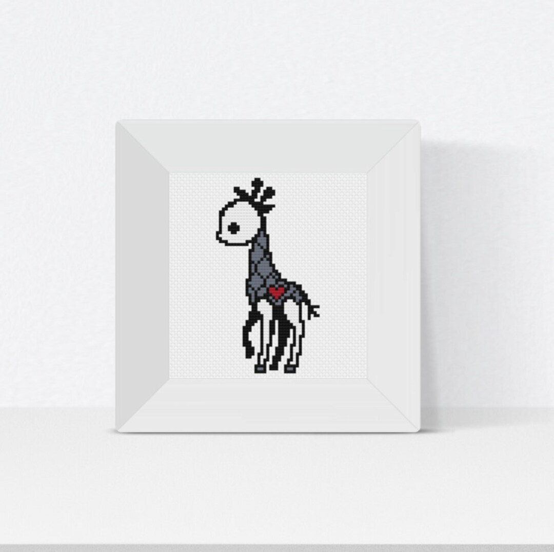 Giraffe Cross Stitch Pattern, Gothic Baby Animal Embroidery (PDF) - Etsy