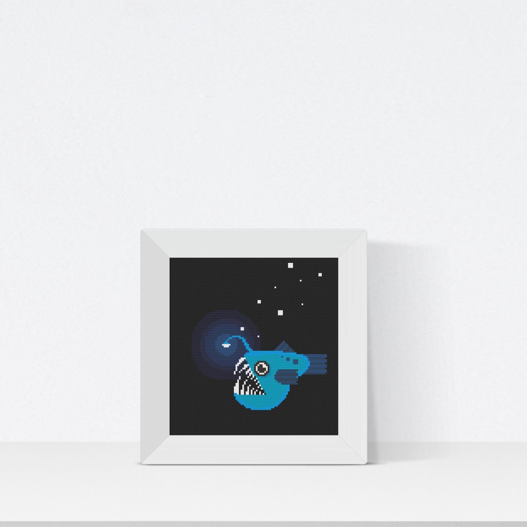 Deep Sea Fish Cross Stitch Pattern Fish Cross Stitch Pattern - Etsy