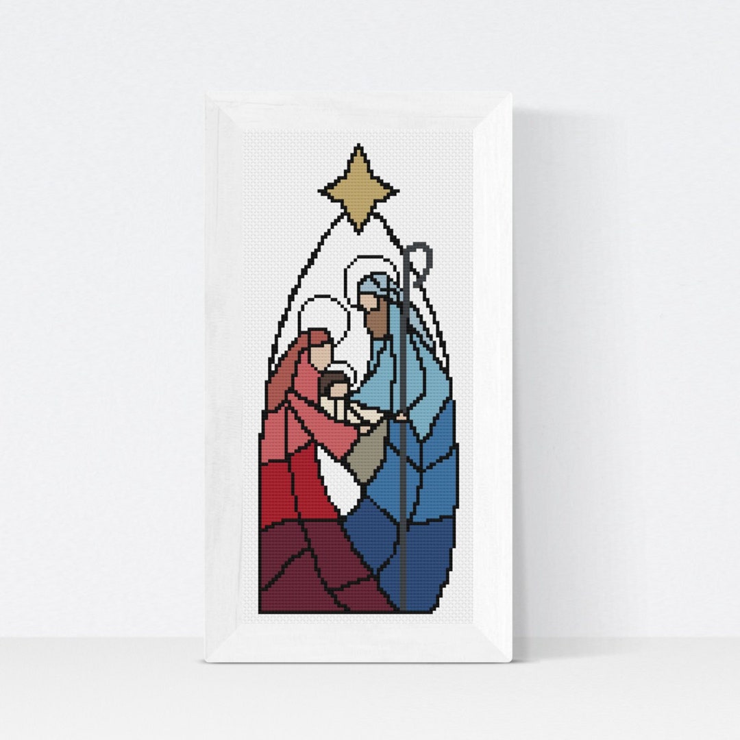 Christmas Nativity Scene Cross Stitch | Holiday Cross Stitch Christmas ...
