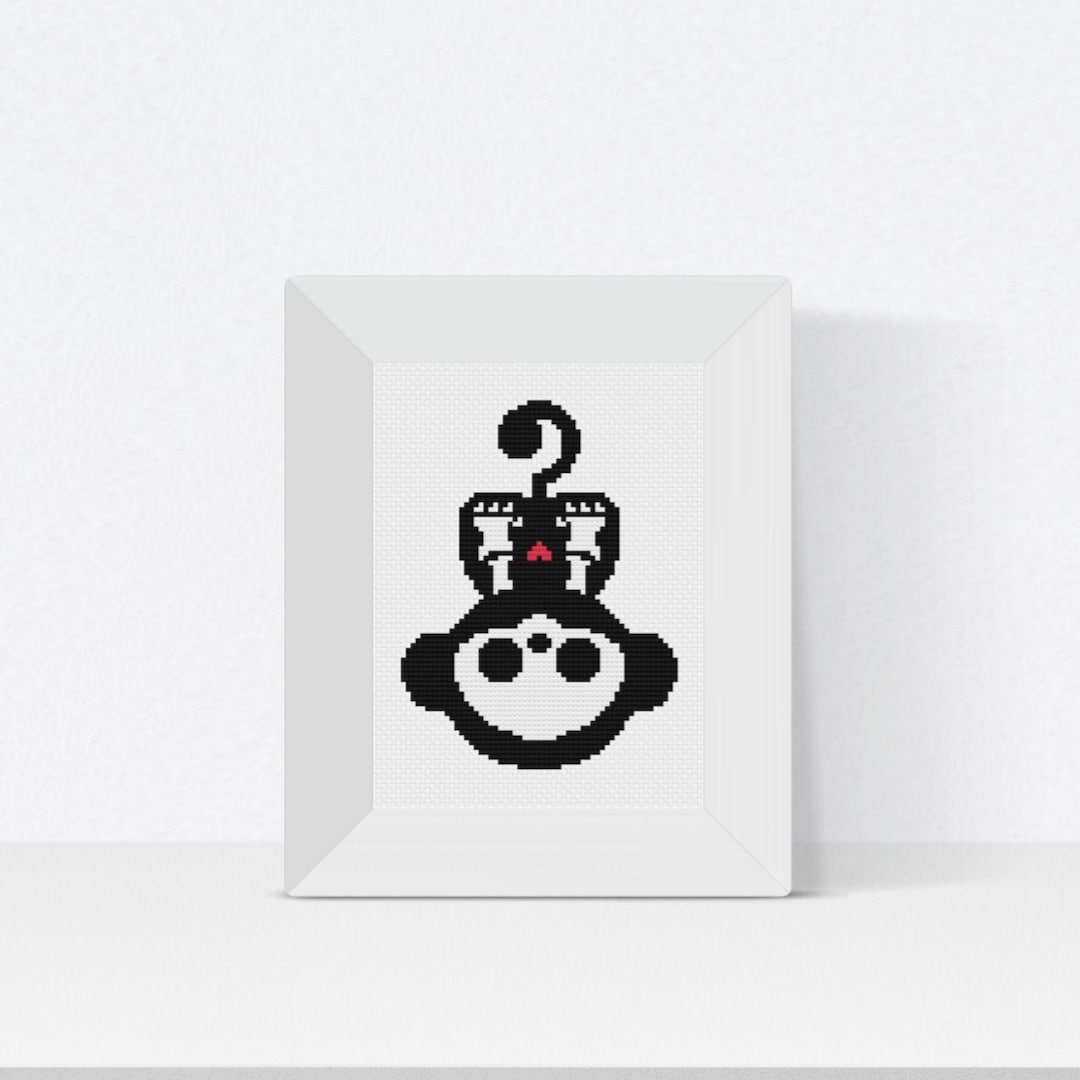 Monkey Cross Stitch Pattern, Nature Cross Stitch, Monkey Cross Stitch ...