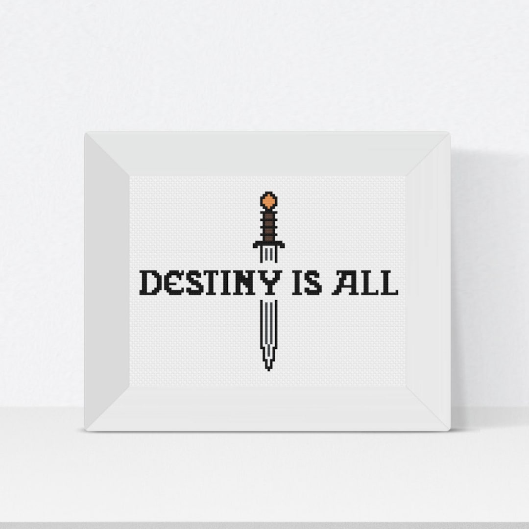 Destiny is All Cross Stitch Pattern, Last Kingdom Embroidery Design ...