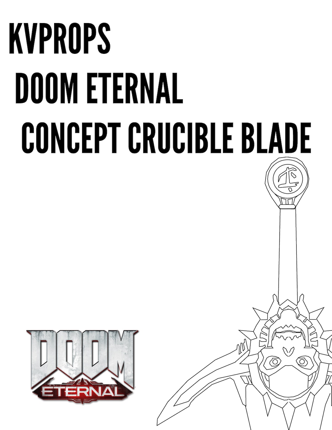 Doom Eternal : Concept Crucible Blade - Etsy
