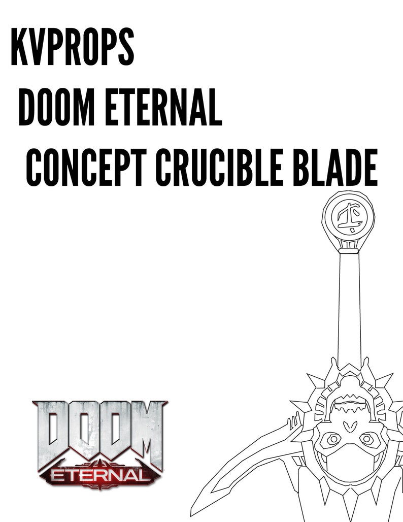 Doom Eternal : Concept Crucible Blade - Etsy