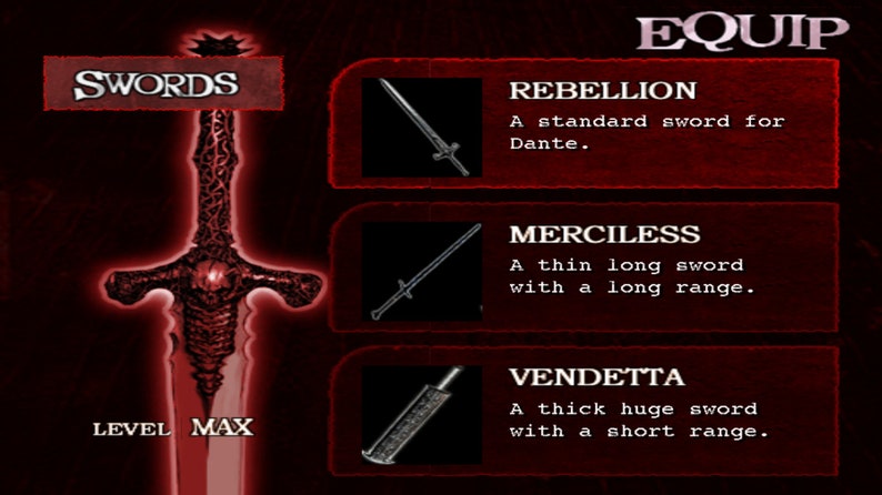 Devil May Cry 2 Rebellion Sword Pattern - Etsy