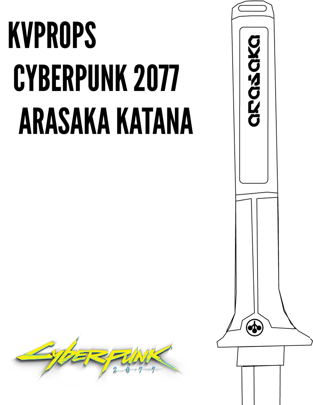 Cyberpunk 2077 : Arasaka Katana Pattern - Etsy