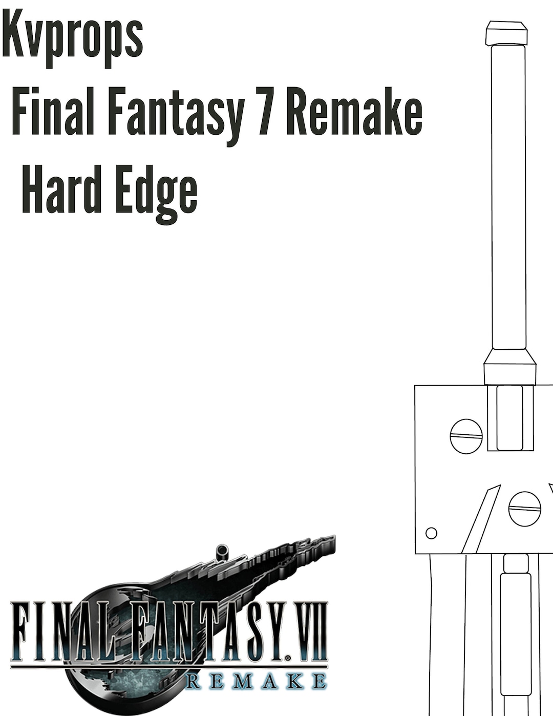 Final Fantasy VII Remake Hard Edge Pattern - Etsy