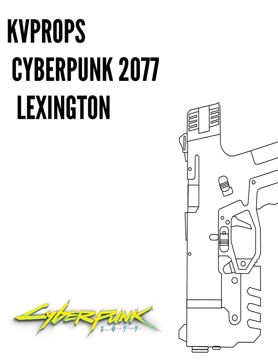 Cyberpunk 2077 : Lexington Gun Pattern - Etsy