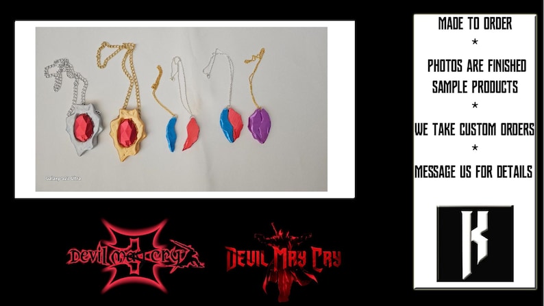 Devil May Cry 3 & Anime Amulets : Made to Order - Etsy
