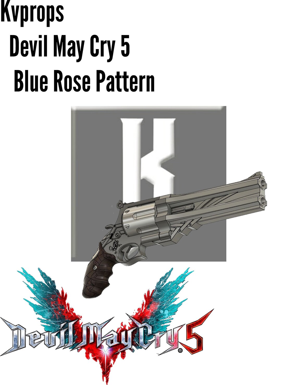 Devil May Cry 5 Blue Rose Pattern - Etsy