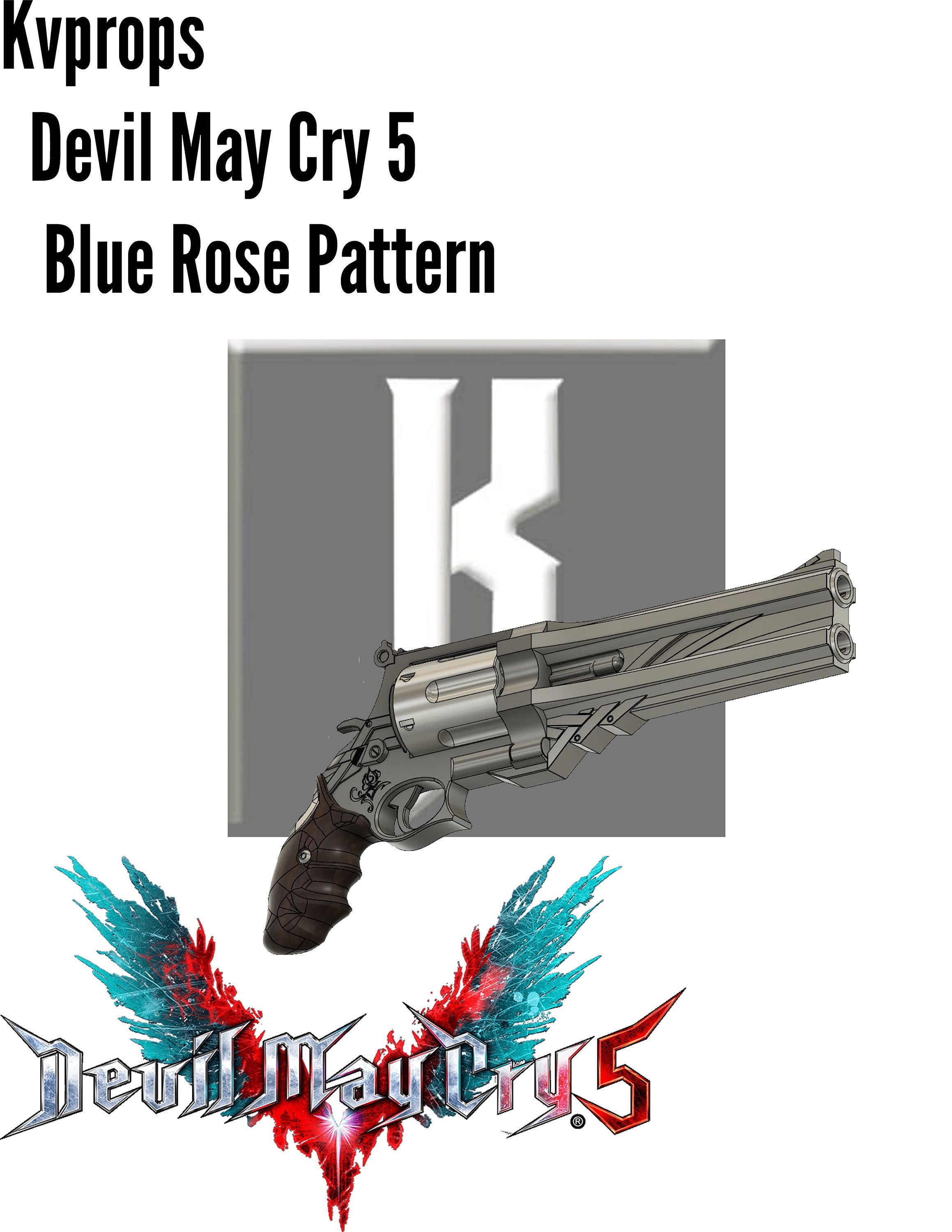 Devil May Cry 5 Blue Rose Pattern - Etsy