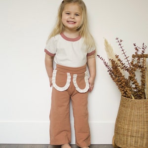 Wide Leg Pants With Ruffle Pockets PDF Sewing Pattern - Pattern #100 - Etsy