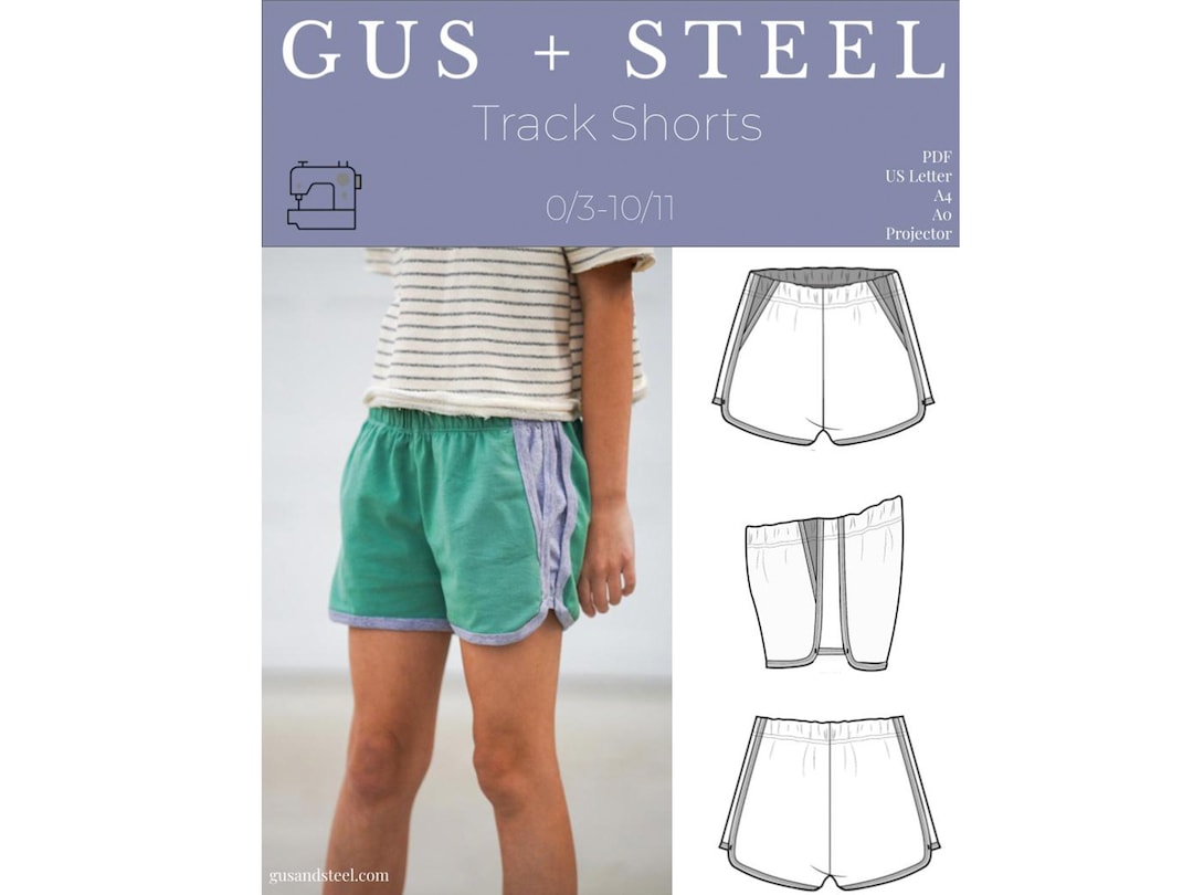 Kids Track Shorts PDF Sewing Pattern - Pattern #109 - Etsy