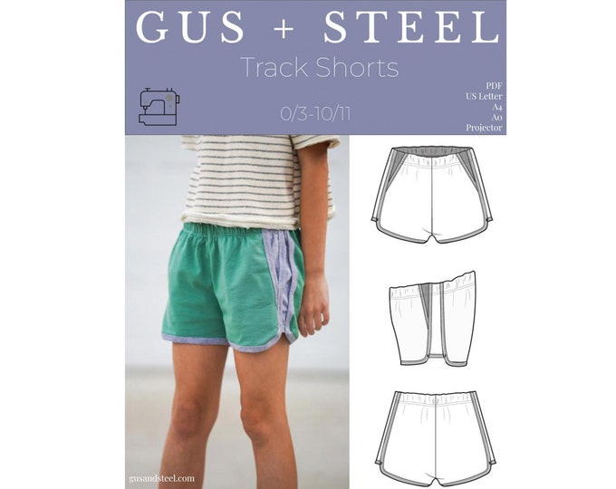 Youth Track Shorts - PDF Sewing Pattern - Etsy Canada