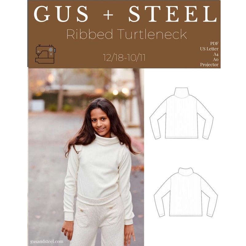 Turtleneck Sewing Pattern - Etsy
